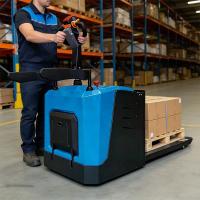 China Manganese Steel Telandor Pallet Lifter Manual Truck Device For Handling Ammunition for sale