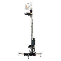 China 4m-16m 250kg Electric Mobile Dual Single Mast Lift For Station Facilities Repair for sale