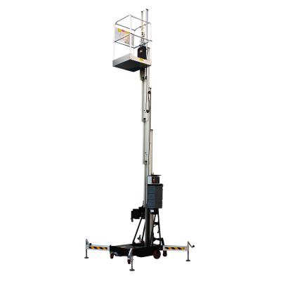 China 4m-16m 250kg Electric Mobile Dual Single Mast Lift For Station Facilities Repair for sale