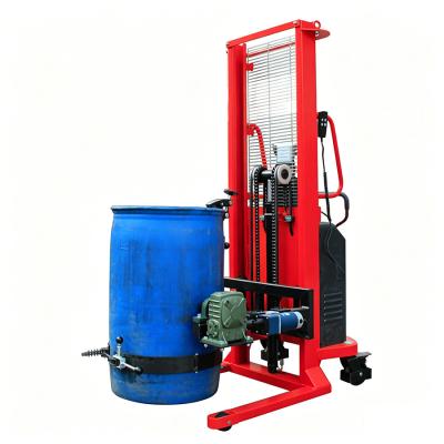 China Mobile Semi Electric Hydraulic Drum Lifter Tipper 450kg Hand Crank Controlled for sale