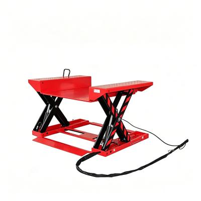 China Electric Industrial Lift Table Low Profile Gas System For Automotive Motorbike Repair for sale