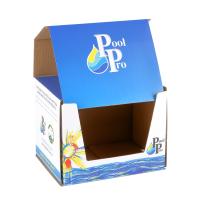 China Household Products Custom Printed Display Box With Colorful Corrugated Display Stand for sale