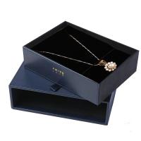 China Custom Jewelry Storage Rigid Box Packaging Gold Hot Stamping Retail Packaging Box for sale