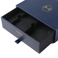 China Custom Jewelry Storage Rigid Box Packaging Gold Hot Stamping Retail Packaging Box for sale