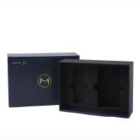 China Custom Jewelry Storage Rigid Box Packaging Gold Hot Stamping Retail Packaging Box for sale