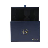 China Custom Jewelry Storage Rigid Box Packaging Gold Hot Stamping Retail Packaging Box for sale