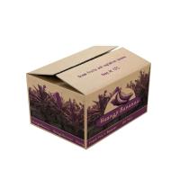 China Custom CMYK Printing Corrugated Paper Box Vegetables Fruit Packaging Box For Banana for sale