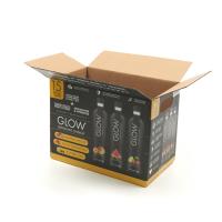 China Industry Black Corrugated Cardboard Shipping Fruit Box With Custom Size for sale