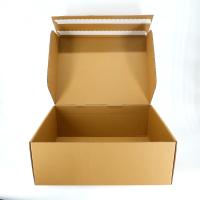 China Custom Logo Printed Hard Flat Pack Die Cut Folding Kraft Mailer Boxes For Shipping for sale