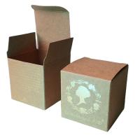 China Portable Corrugated Candle Packaging Boxes With Gold Silver Foil And Matt Lamination for sale
