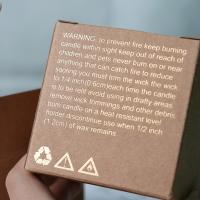 China Portable Corrugated Candle Packaging Boxes With Gold Silver Foil And Matt Lamination for sale