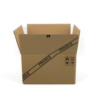 China Custom Logo Regular Slotted Carton Paper Shipper Corrugated Boxes For Business Shopping for sale