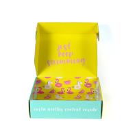 China Recyclable Glossy Shipping Paper Box For Tailored Dress Colorful Luxury Express Mailer for sale