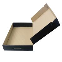 China Custom Black Clothing Rigid Cardboard Corrugated Boxes For Packaging for sale