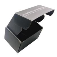 China Custom Black Clothing Rigid Cardboard Corrugated Boxes For Packaging for sale