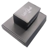 China Custom Black Clothing Rigid Cardboard Corrugated Boxes For Packaging for sale