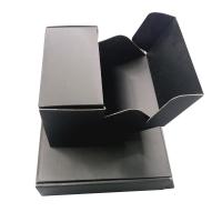 China Custom Black Clothing Rigid Cardboard Corrugated Boxes For Packaging for sale