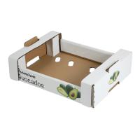 China Direct Custom Printing Rectangle Corrugated Box For Avocado Fruit for sale