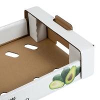 China Direct Custom Printing Rectangle Corrugated Box For Avocado Fruit for sale