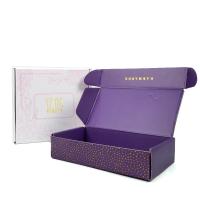 China Custom Size Rigid  Hair Extension Packaging Box With Logo Printing for sale