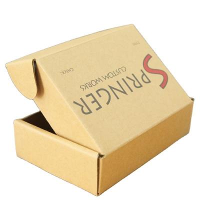 China Custom Eco Friendly Shipping Box Folding Kraft Paper Box With Logo for sale