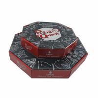 China Custom Logo Biodegradable Disposable Foldable Pizza Box Offset Printing for sale
