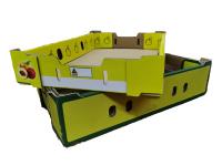 China Custom CMYK Printing Corrugated Paper Box Vegetables Fruit Packaging Box For Banana for sale