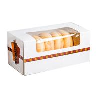China Varnishing Coated Paper Ivory Board Disposable Picnic Box For Donuts for sale