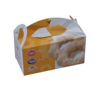 China Varnishing Coated Paper Ivory Board Disposable Picnic Box For Donuts for sale