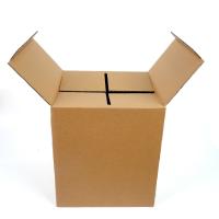China Custom Kraft Paper Packging Material Portable Gift Box With Folding And String for sale