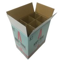 China 6 Bottle Wine Shipper Round Box Packaging Made Of Recyclable Paper Material Structure for sale