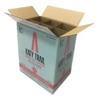 China 6 Bottle Wine Shipper Round Box Packaging Made Of Recyclable Paper Material Structure for sale