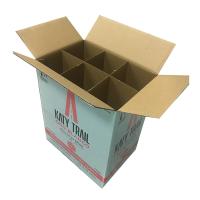 China 6 Bottle Wine Shipper Round Box Packaging Made Of Recyclable Paper Material Structure for sale
