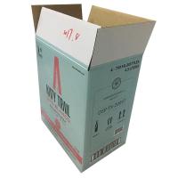 China 6 Bottle Wine Shipper Round Box Packaging Made Of Recyclable Paper Material Structure for sale