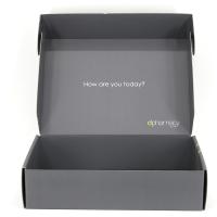 China 10x5x5 Corrugated Cardboard Folding Boxes Shipping Packaging With Logo Customized Order for sale