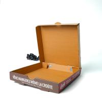 China Printing Handling UV Coating Corrugated Carton Pizza Box For Custom Order for sale