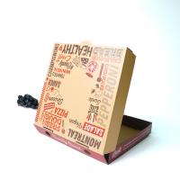 China Printing Handling UV Coating Corrugated Carton Pizza Box For Custom Order for sale