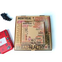 China Printing Handling UV Coating Corrugated Carton Pizza Box For Custom Order for sale