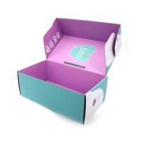 China Custom Logo Printing Rigid Disposable Picnic Box Kraft Paper Snacks Subscription Box Packaging for sale