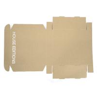 China Custom Size And Logo Corrugated Printed Kraft Paper Pizza Box For Food Packaging for sale