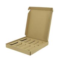China Small Perfume Bottle Rigid Box Packaging Compartment Book Shape Kraft Paper Gift Box for sale