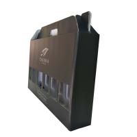 China Corrugated Board 6 Pack Bottle Beer Carrier Custom Size Wine Boxes for sale