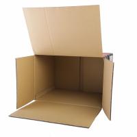 China Rigid Corrugated Cardboard Boxes 6 Pack Beer Carrier Kraft Corrugated Foldable Box for sale