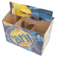 China Recyclable Embossing Beer Bottle Paper Box With BC Flute Corrugated Pallet Packaging for sale