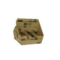 China Flexo Printing Custom Corrugated Paper Box For Wine Beer Bottle Carrier BSCI Approved for sale