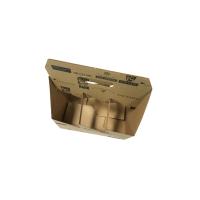 China Flexo Printing Custom Corrugated Paper Box For Wine Beer Bottle Carrier BSCI Approved for sale