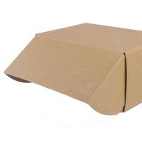 China Customized Shape Flat Paper Clothing Shipping Box Recyclable For Clothes Packaging for sale