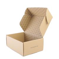 China Custom Logo Cardboard Brown Mailer Box For Kraft Corrugated Paper Shipping for sale
