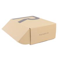 China Custom Logo Cardboard Brown Mailer Box For Kraft Corrugated Paper Shipping for sale