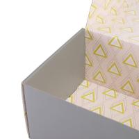 China Customized Logo Foldable Flower Box Recyclable Infant Toddlers Clothing Packaging Box for sale